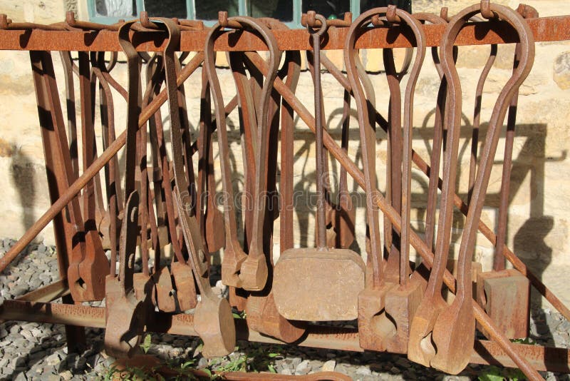 Old Abandoned Piece of Engineering Stock Image - Image of outside ...