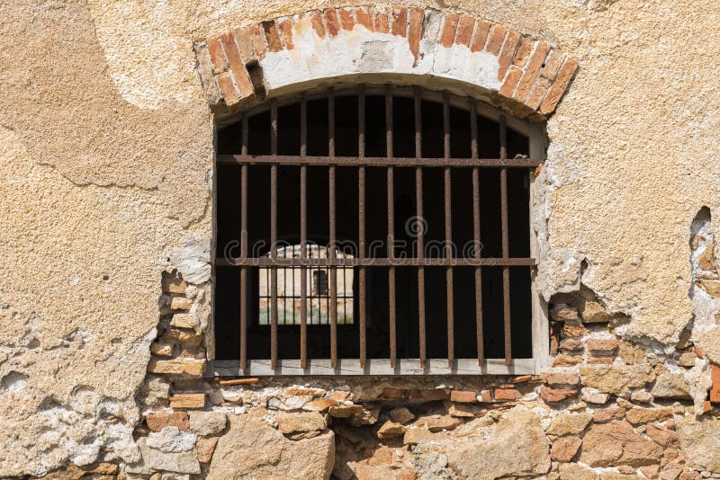 Old abandoned prison cell stock photo. Image of capital - 115877342