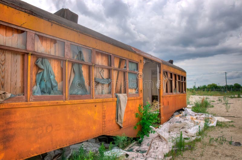 Abandoned Rail Car stock photo. Image of broken, scene - 26165046