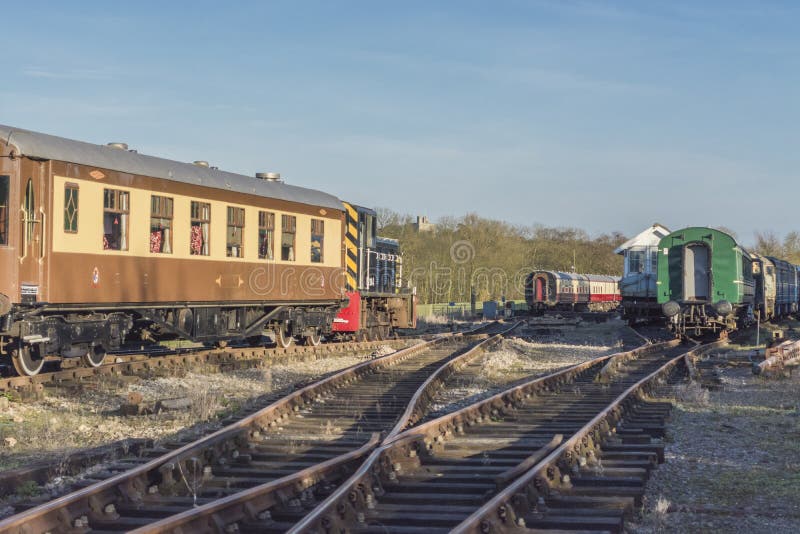 Old Railway Station in England Stock Image - Image of locations ...