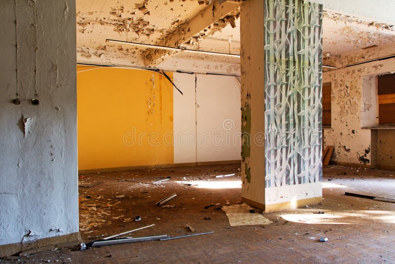 Old and Abandoned Room of the Building Stock Photo - Image of house ...