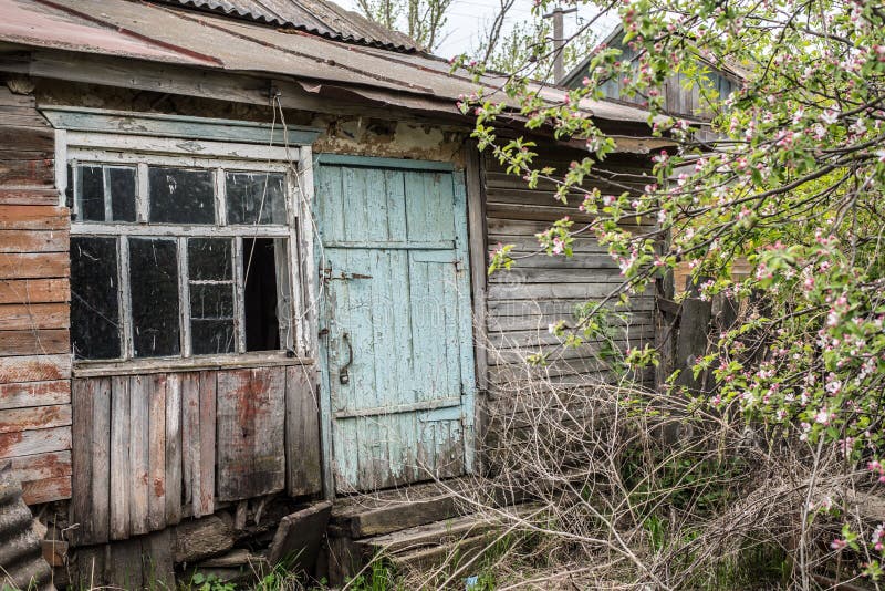 Old Abandoned Rotting House in the Village Stock Photo - Image of home ...