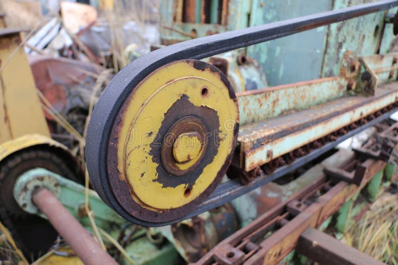Old Abandoned Rusty Machine Tool Stock Photo - Image of large, machine ...