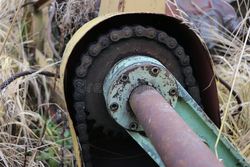 Old Abandoned Rusty Machine Tool Stock Photo - Image of detail ...