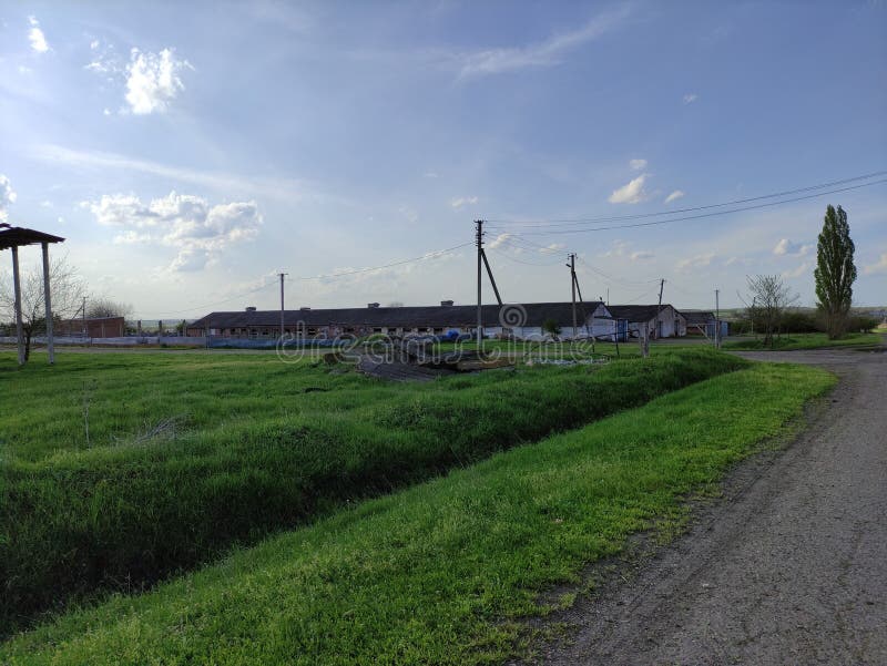 Old Abandoned Soviet Farm in Russia Stock Photo - Image of architecture ...