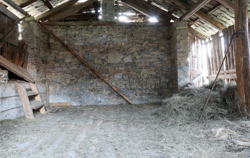Old Abandoned Stable in Northern Italy Stock Image - Image of rural ...