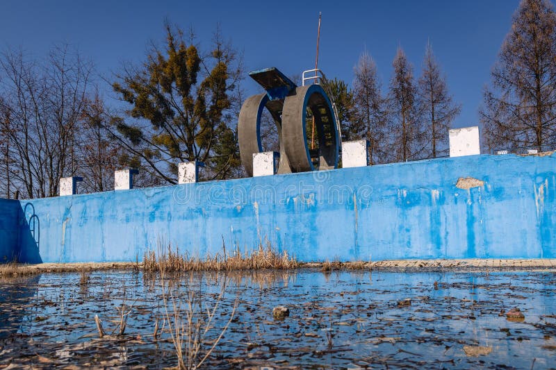 Old Swimming Pool in Nowa Deba in Poland Stock Photo - Image of polish ...