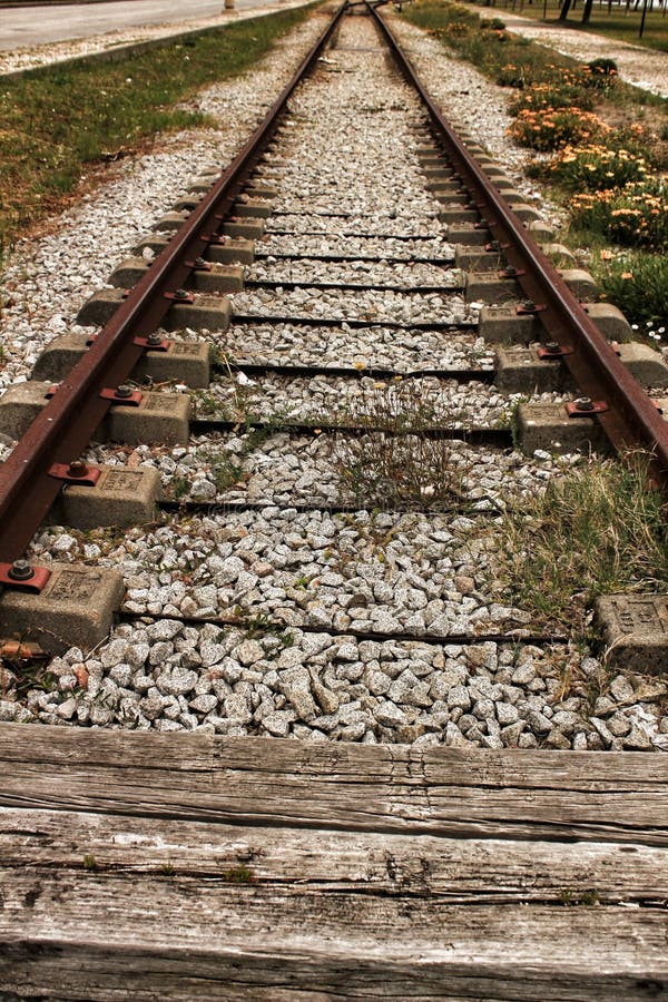 Old and Abandoned Train Tracks Stock Photo - Image of railroad ...