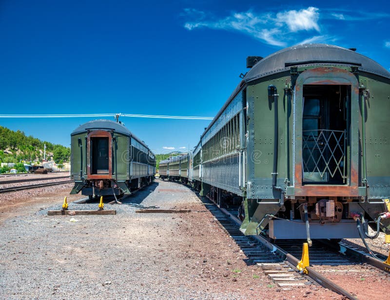 Old Abandoned Trains in a Local Train Station Editorial Photography ...