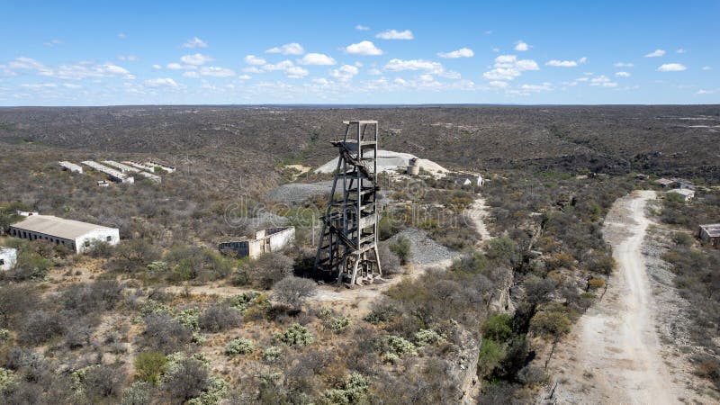 Old Abandoned Tungsten Mining Tower Stock Image - Image of industry ...