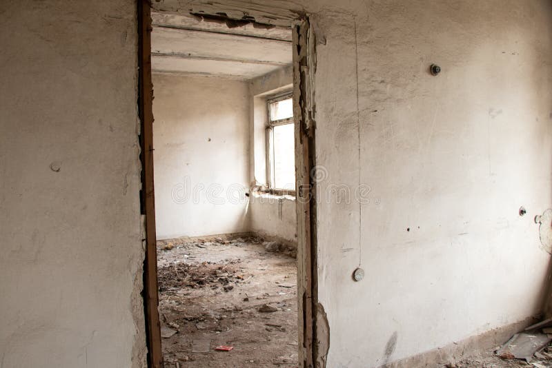 Old Abandoned Unfinished Building, House Stock Photo - Image of inside ...