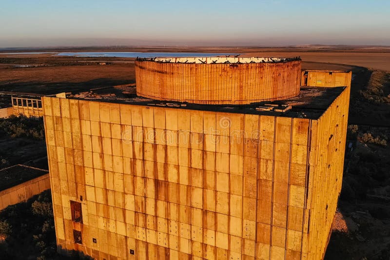 Abandoned Unfinished Nuclear Power Plant Stock Image - Image of blue ...