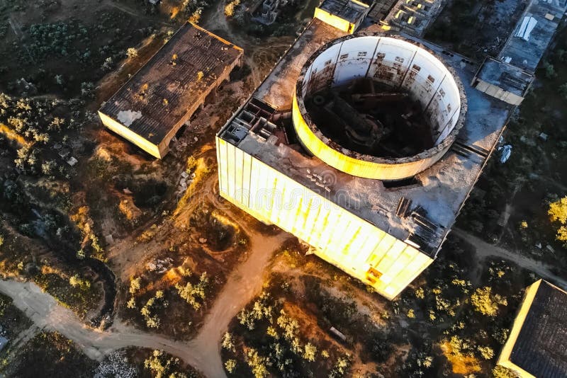 Abandoned Unfinished Nuclear Power Plant Stock Photo - Image of ...