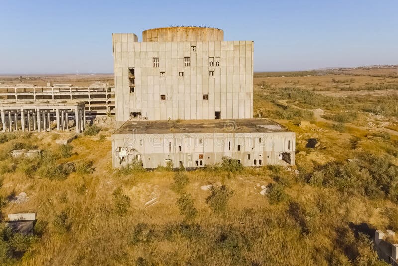 Abandoned Unfinished Nuclear Power Plant Stock Photo - Image of ...