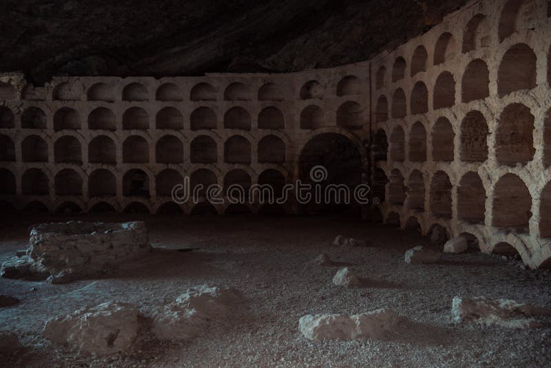 An Old Abandoned Vault in a Cave. Stock Photo - Image of egypt, ancient ...
