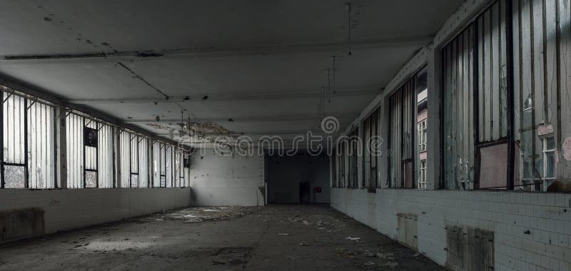 Old abandoned warehouse stock photo. Image of warehouse - 84435428