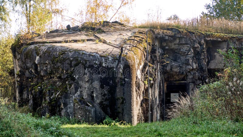 Old Abandoned Weathered Military Bunker Stock Photo - Image of dwelling ...
