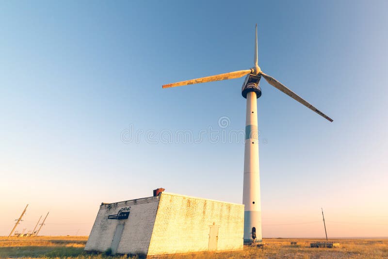 Abandoned Wind Farm on Big Island Hawaii Stock Image - Image of ...