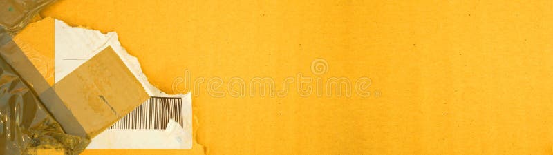 Old Abstract Yellow Colored Damaged Torn Paper, Cardboard Pattern ...