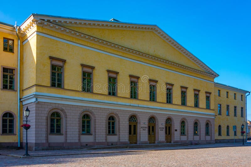 Old Academy Building in Turku, Finland Editorial Photo - Image of ...