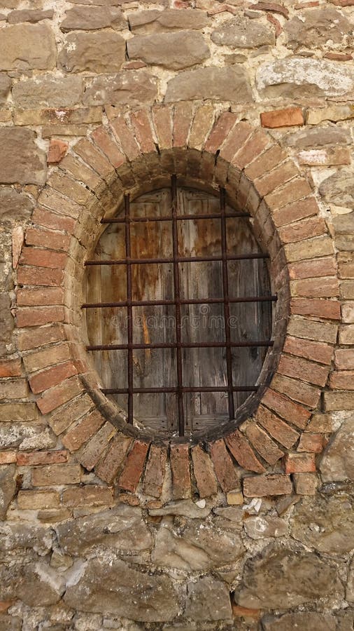 Old window with iron bars stock image. Image of wall - 126932075