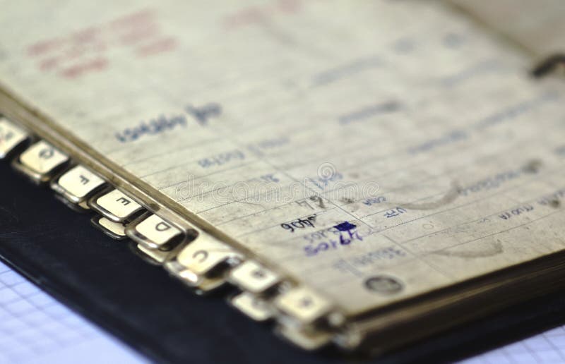 Old address book stock image. Image of books, file, alphabetical - 47385977