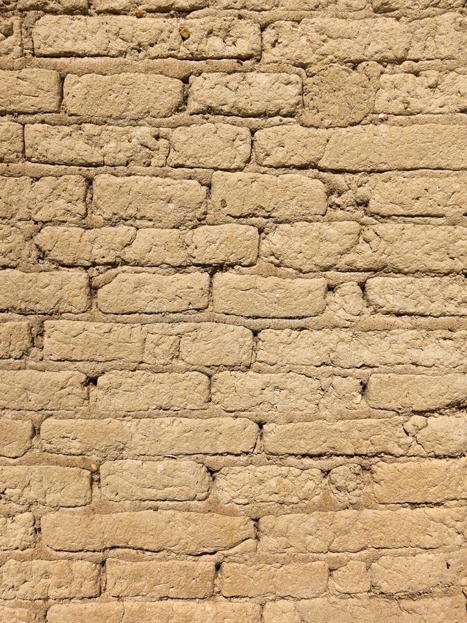 Adobe brick wall stock photo. Image of block, construction - 16404784