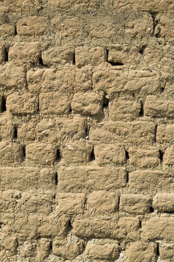 Old adobe wall closeup stock image. Image of pattern - 53952807