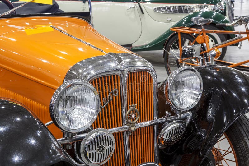 Old Aero Car on Static Display Editorial Photography - Image of europe ...