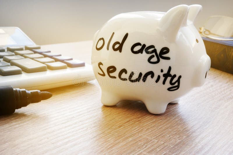 Old Age Security OAS Written on a Piggy Bank. Stock Image - Image of ... Old Age Security OAS Written on a Piggy Bank. Stock Image - Image of ...
