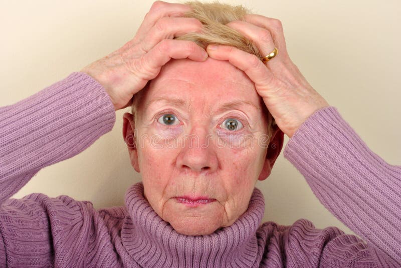 Old Age Woman is Very Upset Stock Photo - Image of finger, lifestyle ...