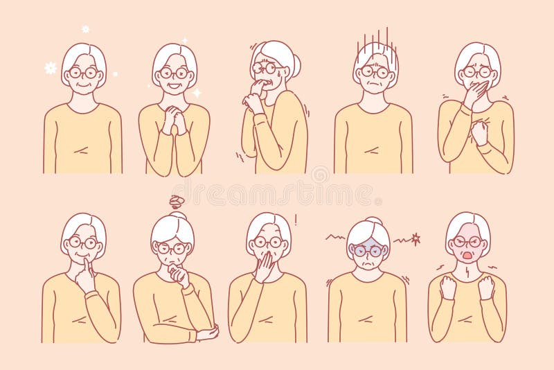 Contented Expressions Stock Illustrations – 27 Contented Expressions ...