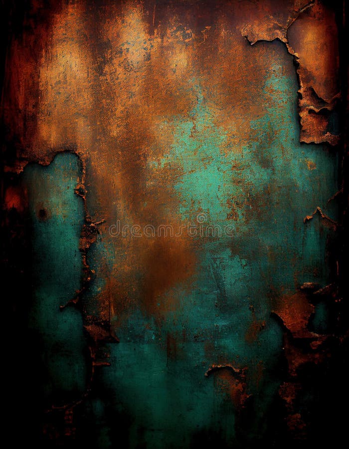 Old Aged Copper Plate Texture, Created with Generative AI Stock ...