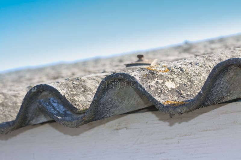 Old Aged Dangerous Asbestos Roof One Most Materials Buildings Called ... Old Aged Dangerous Asbestos Roof One Most Materials Buildings Called ...