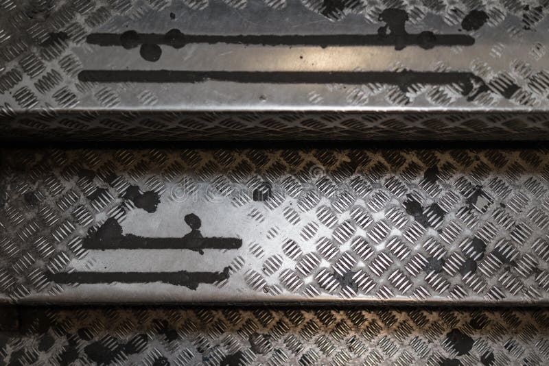 Old Aged Used Steel Stair Case Ladder with Pattern Texture Stock Image ...