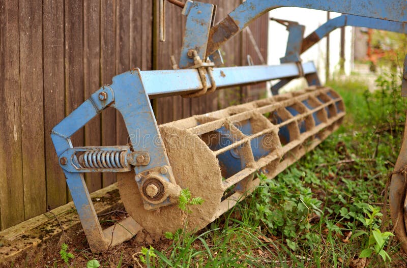 Old Agricultural Machine with Rust and Dirt on it, Rustic Farm E Stock ...