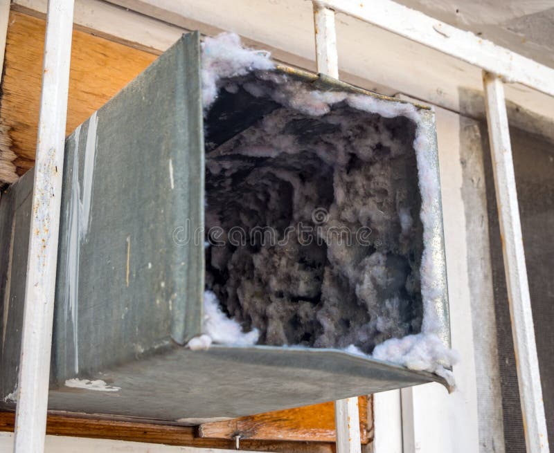 Old Air Duct Filled with Dust and Dirt Stock Photo - Image of ...