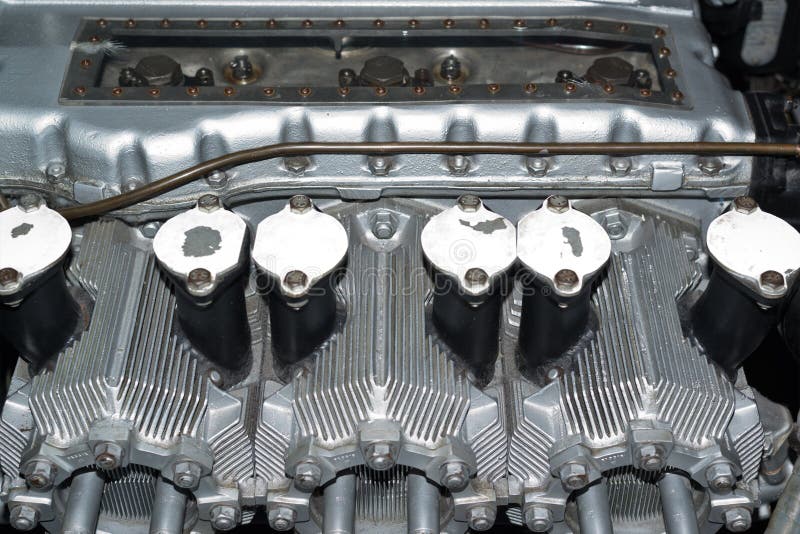 Old aircraft engine stock image. Image of pipe, open - 37701099