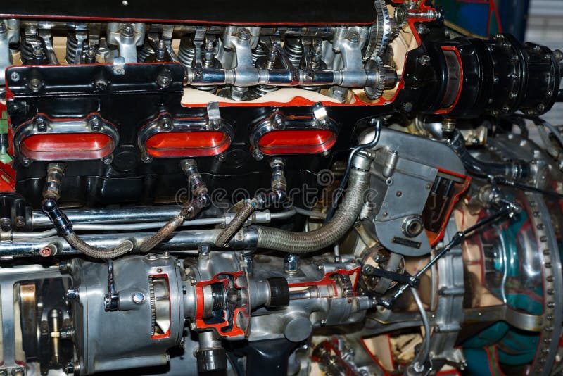 Old aircraft engine stock photo. Image of detail, motor - 37701106