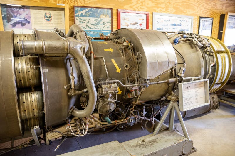 Old Aircraft Engine Displayed in a Museum Editorial Photography - Image ...