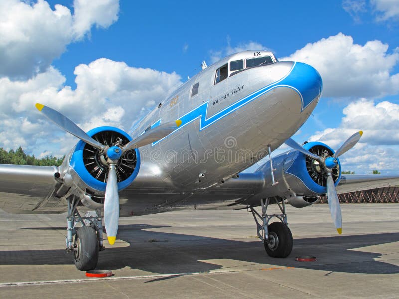 Old Fashioned Plane With Propeller Detail Stock Image - Image of german ...