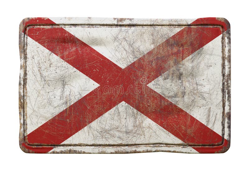Old Alabama State flag stock illustration. Illustration of state ...