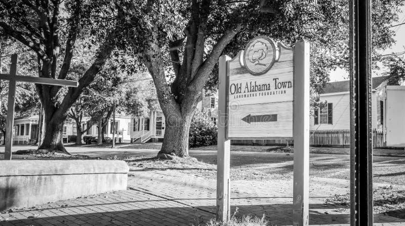 Old Alabama Town editorial photo. Image of district, desaturated - 78523136