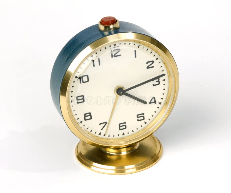 Old alarm clock stock photo. Image of waking, alarm, button - 10836136