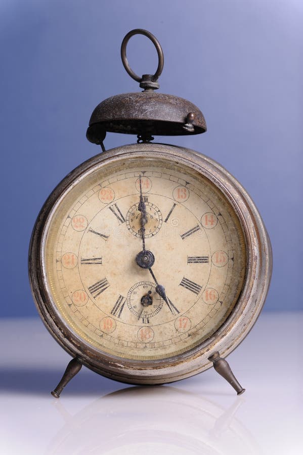 Old alarm clock stock image. Image of wake, hours, bell - 35855883