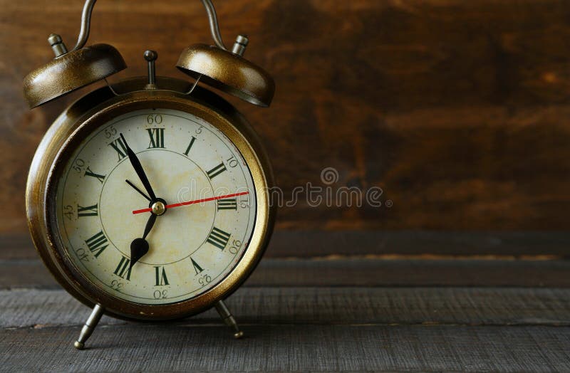 Old alarm clock dark stock image. Image of closeup, coffee - 39979437