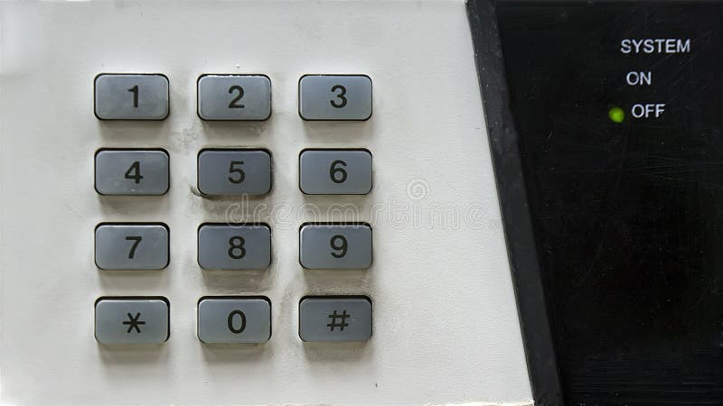 Old Alarm System in the Switched on Mode Stock Photo - Image of ...