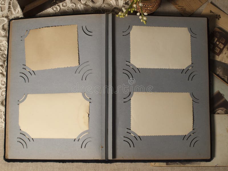 Old album for pictures stock image. Image of photoalbum - 19491659