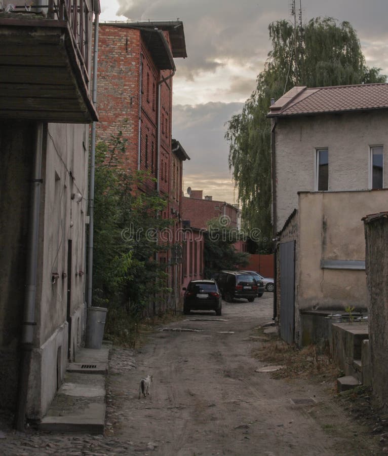 Old alley stock image. Image of architecture, building - 96481921