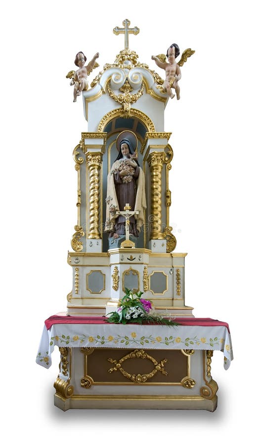 Traditional Catholic Church Altar Stock Photo - Image of traditional ...